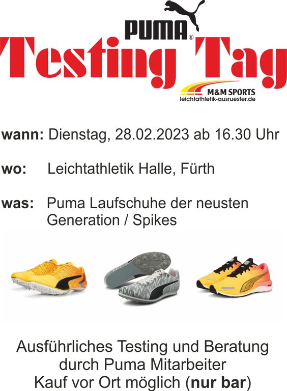 Puma Testing Day - 28. Februar ´23